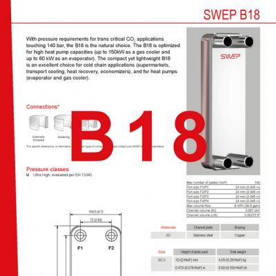 B18 SWEP plate cooler | CCS Oil Coolers