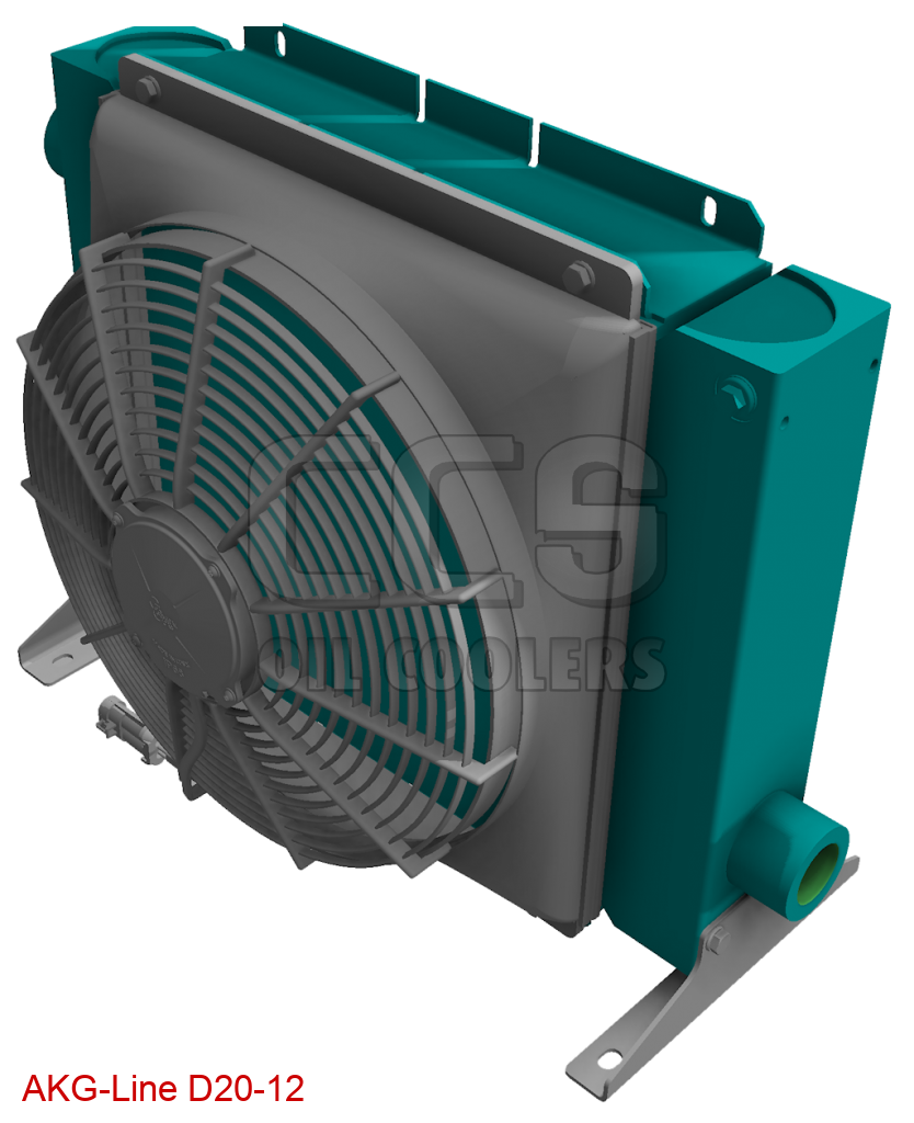 D20 oil cooler 12V-DC (Oil Cooler with DC Motor (12V-24V)) | CCS Oil ...